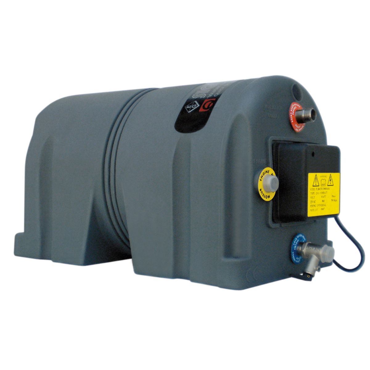 Quick Compact Calorifier Horizontal / Bulkhead (22L / 800W / 2 Coils ...