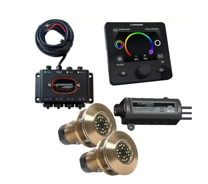 Lumishore EOS TIX404 Set 2 Lights, Hub, Display and LUX Command Center ...
