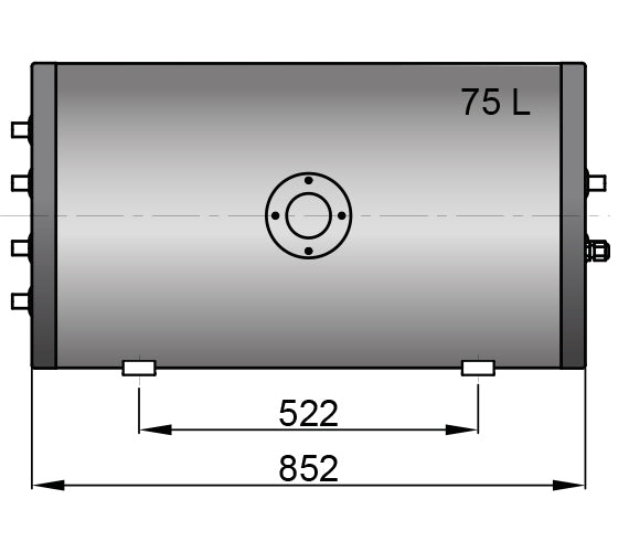 Vetus WHT075 - Twin coil calorifier 75 litre – MMarine Online