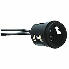 Perko - Bayonet Double-Contact Bulb Socket BlackPlastic – MMarine Online