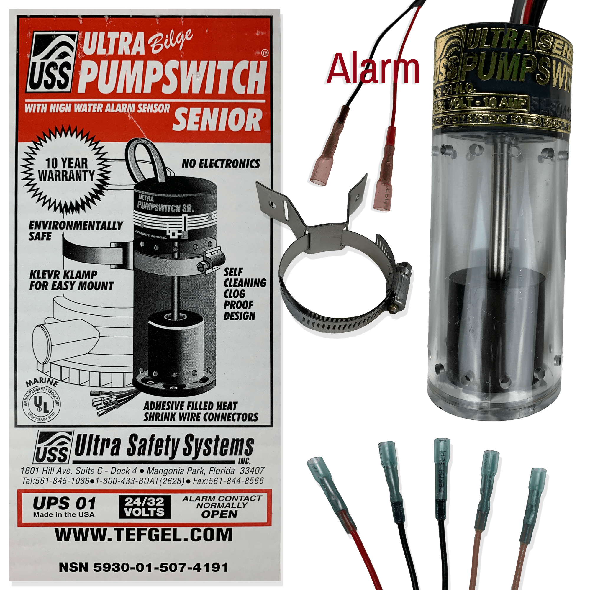 Ultra Safety Systems - Senior Ultra Pump Switches, Part No. UPS-01 24V ...